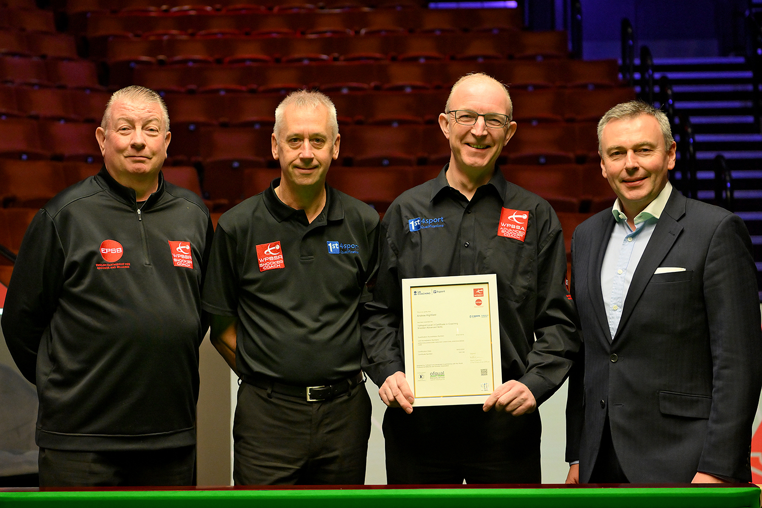 WPBSA Level 3 Advanced Coaching Certificates Awarded at Crucible ...