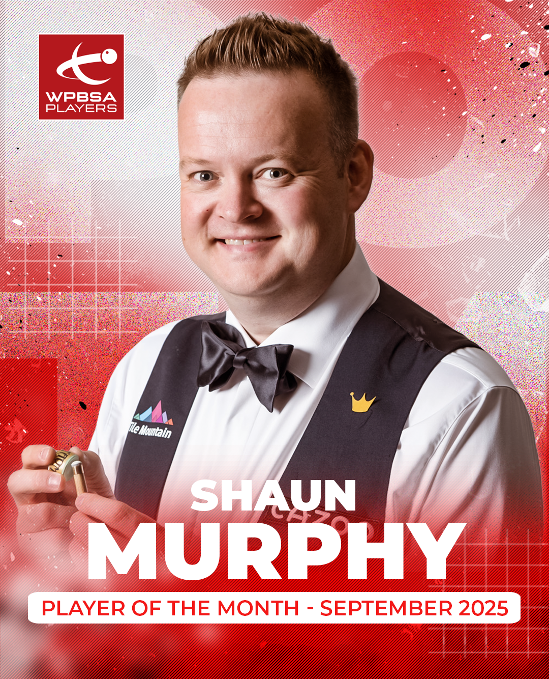 Shaun Murphy Named Player of the Month for September - WPBSA