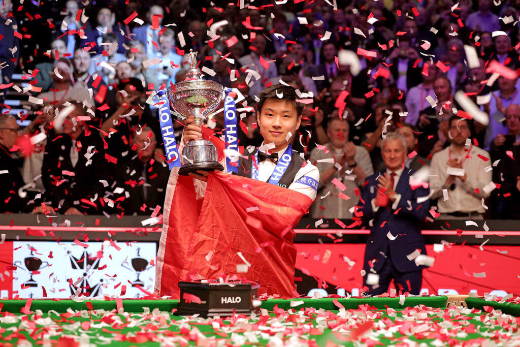 Jubilant Zhao Makes History As First World Champion From China - WPBSA