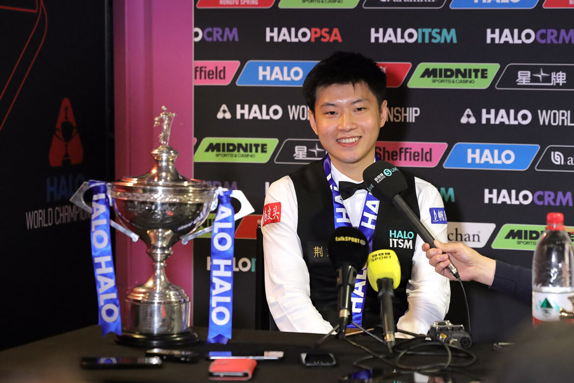Jubilant Zhao Makes History As First World Champion From China - WPBSA